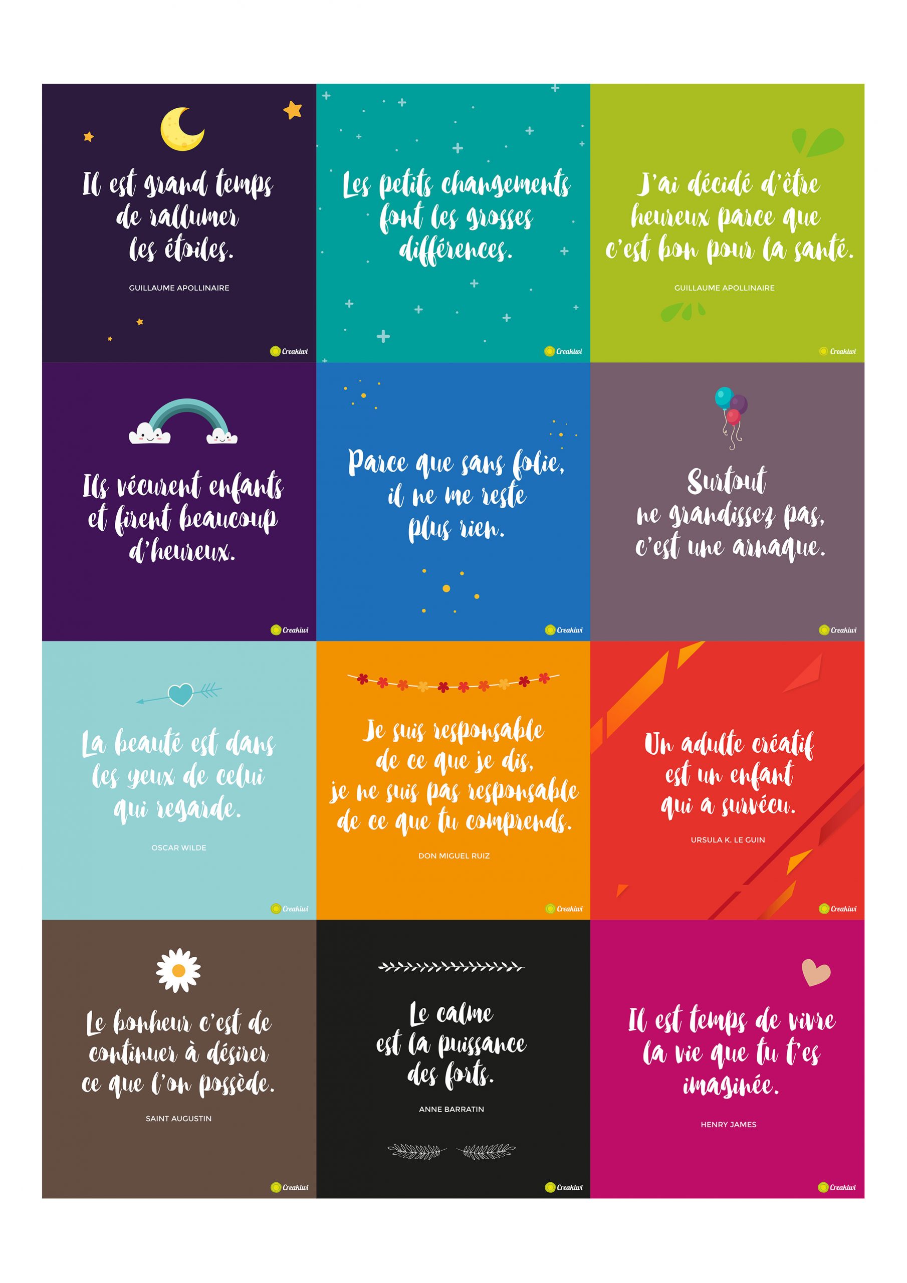 Des citations à imprimer pour ensoleiller 2021 • Aurore Daviot